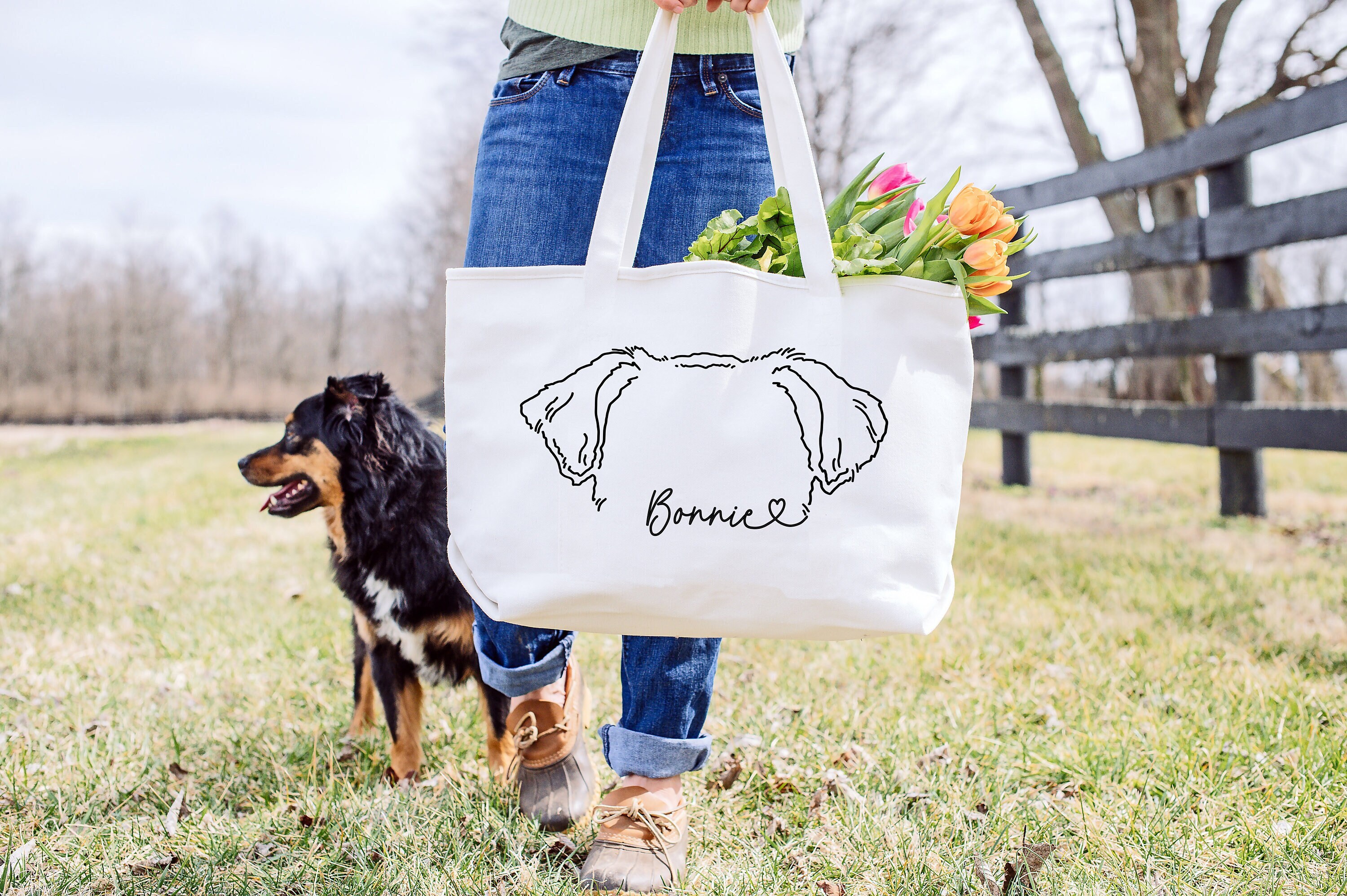 Custom Dog Ears Outline Personalized Tattoo Inspired Custom - Etsy