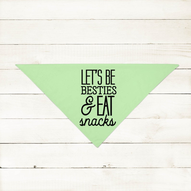 Let's Be Besties & Eat Snacks Best Friends Bffs Bandana - Etsy