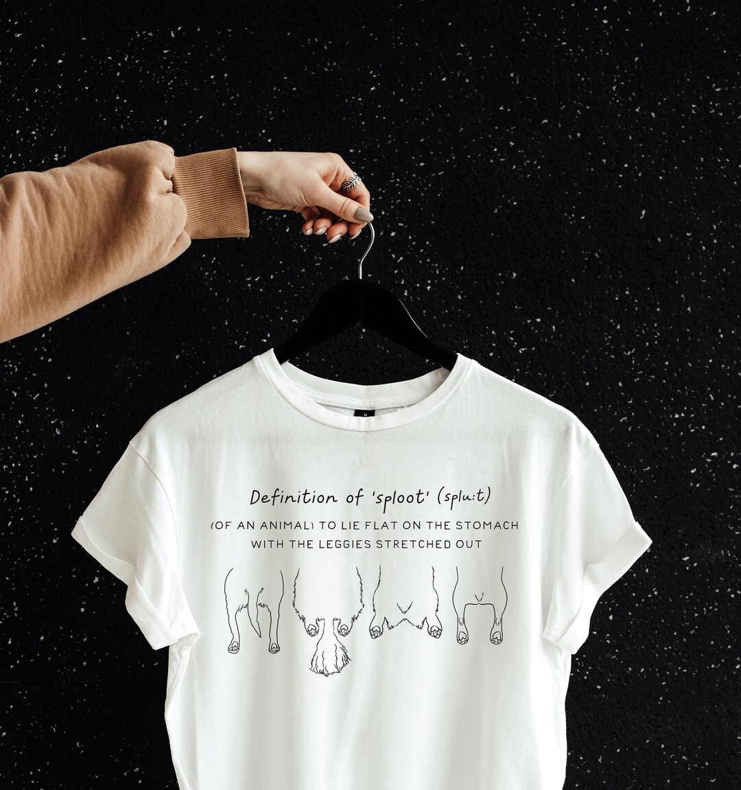Sploot Definition Tattoo Inspired Outlines Unisex T-shirt for Dog Cat ...