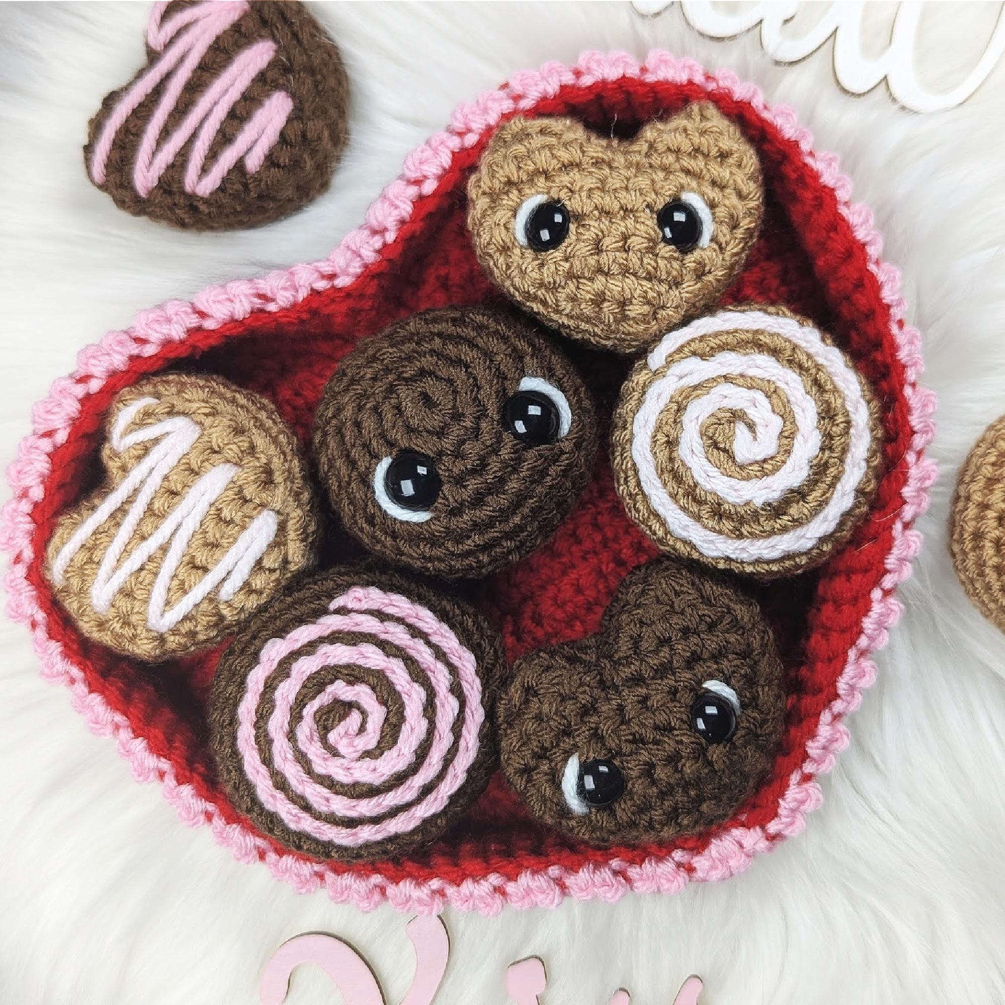 CROCHET PATTERN - Box of Chocolates Crochet Pattern - Valentine's Day ...