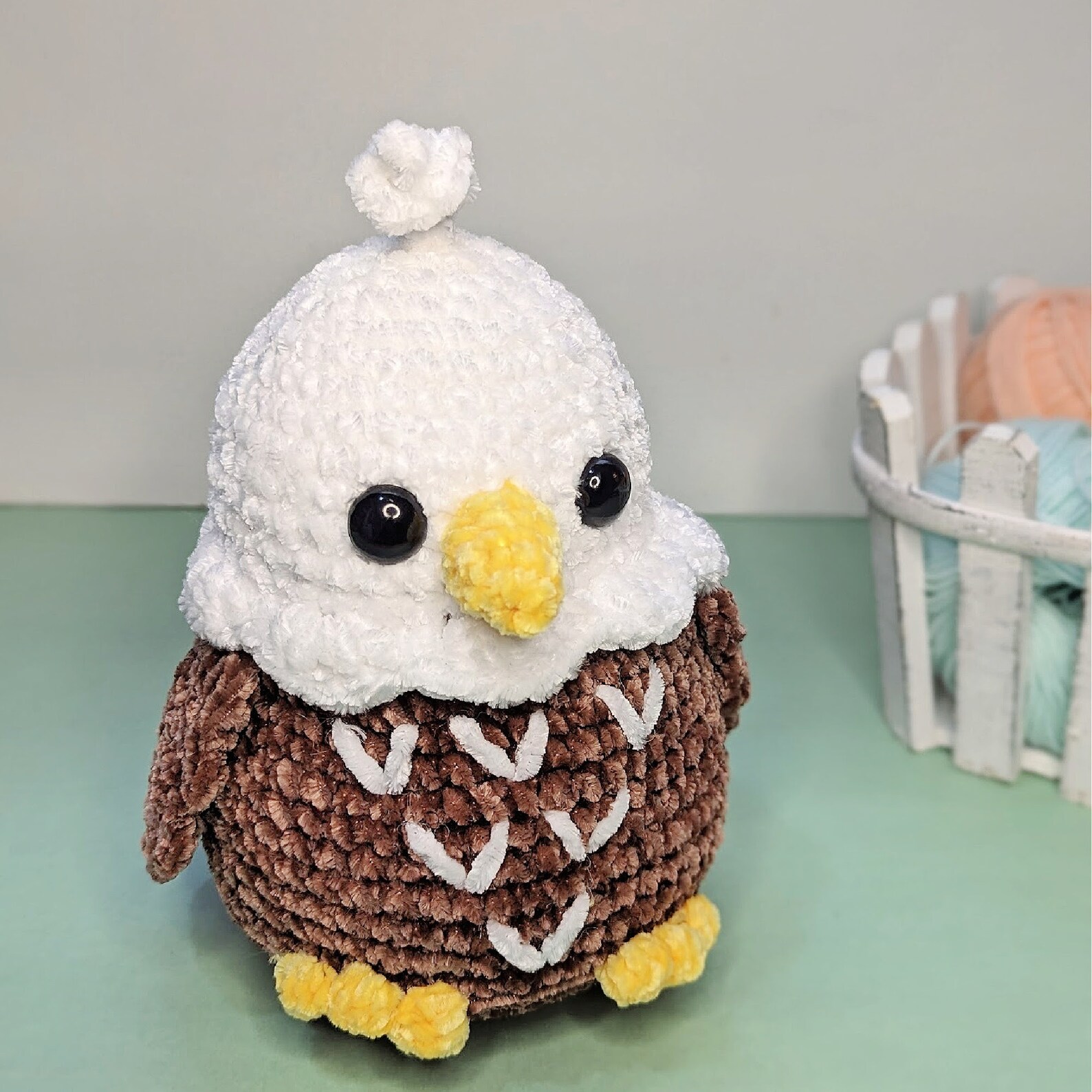 Eagle Hatchling Crochet Pattern, Crochet Eagle Pattern, Amigurumi Eagle ...
