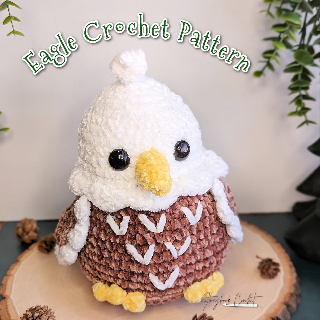 Eagle Hatchling Crochet Pattern, Crochet Eagle Pattern, Amigurumi Eagle ...