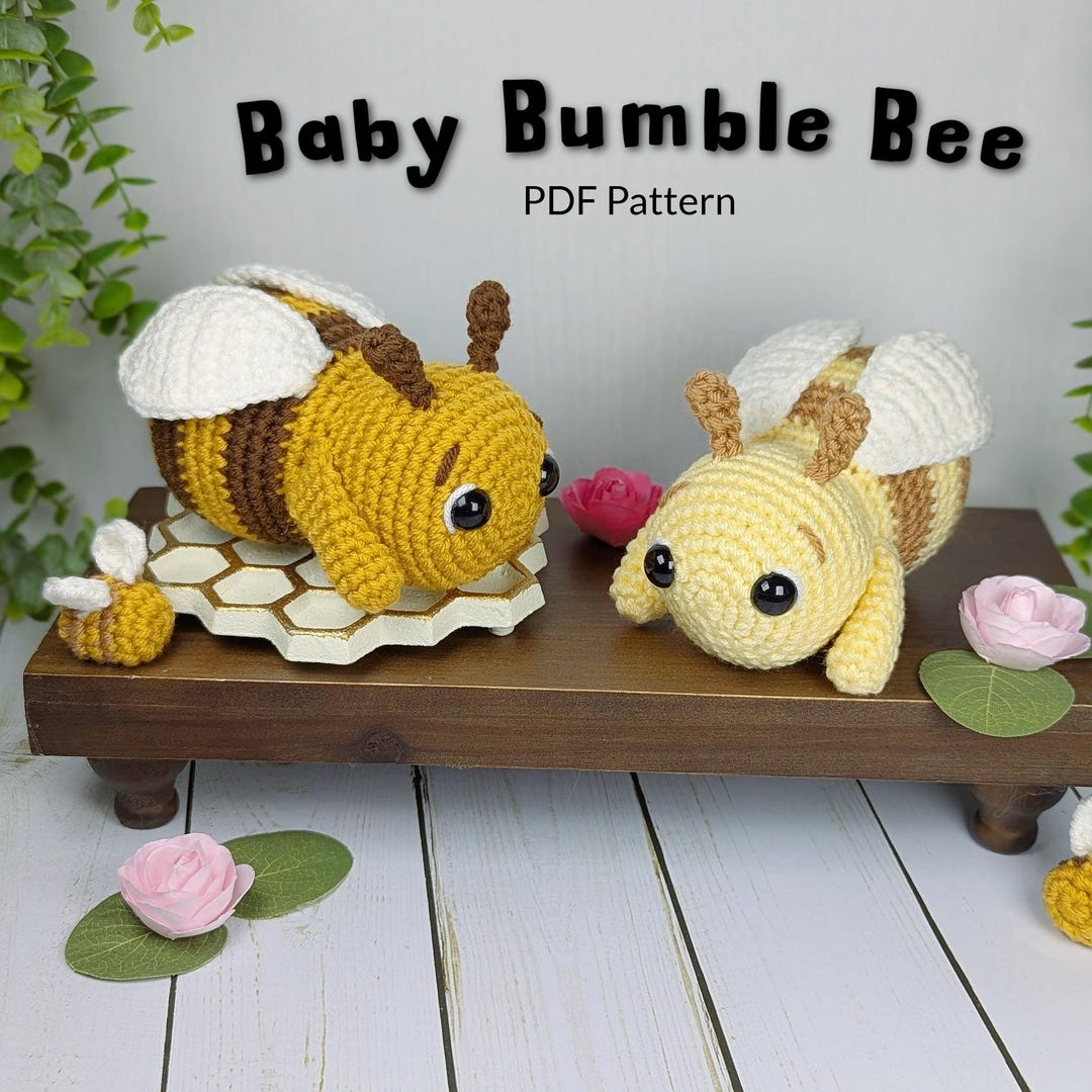 Baby Bumble Bee Crochet Pattern, Crochet Bee Pattern, Spring Crochet ...
