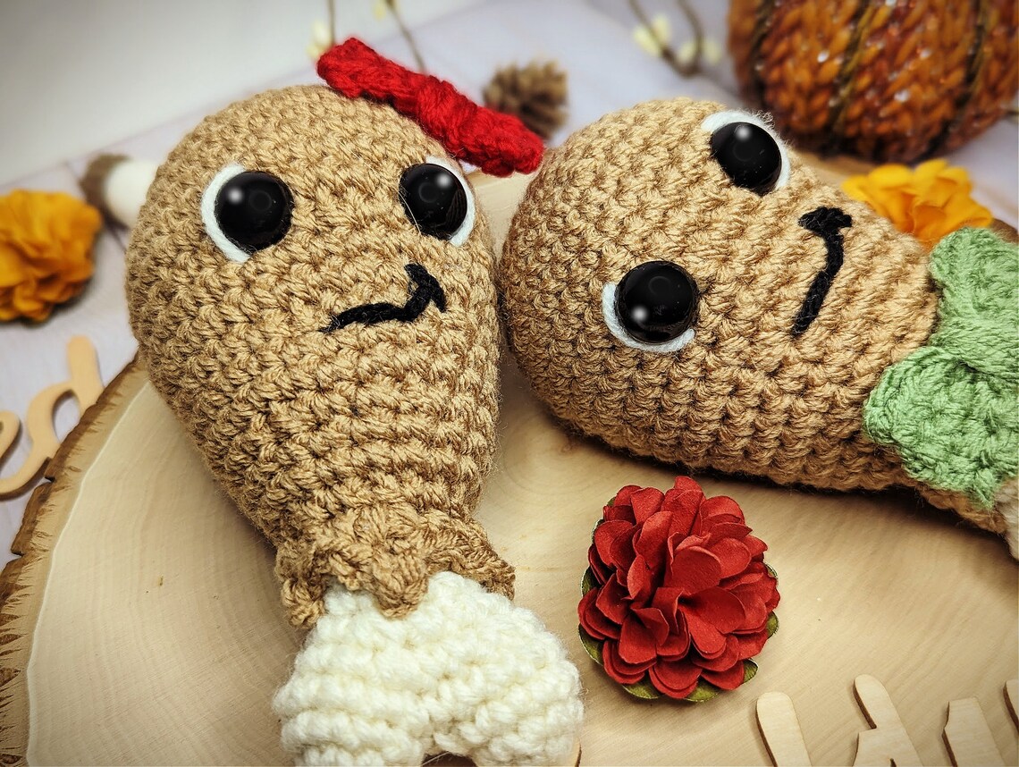 Turkey Leg Crochet Pattern/ Thanksgiving Crochet Pattern - Etsy