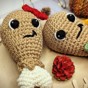 Turkey Leg Crochet Pattern/ Thanksgiving Crochet Pattern - Etsy