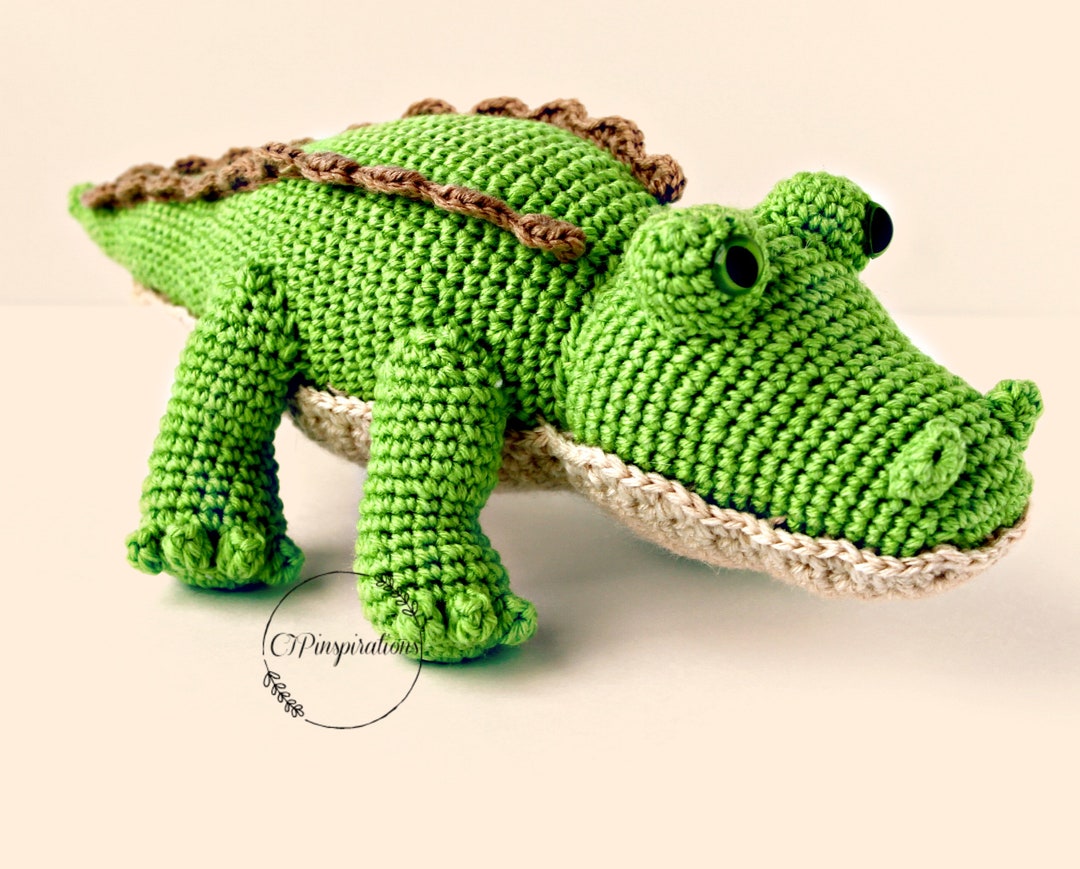 Crochet Pattern- Nile Crocodile Crochet Pattern, Crocodile Pattern ...