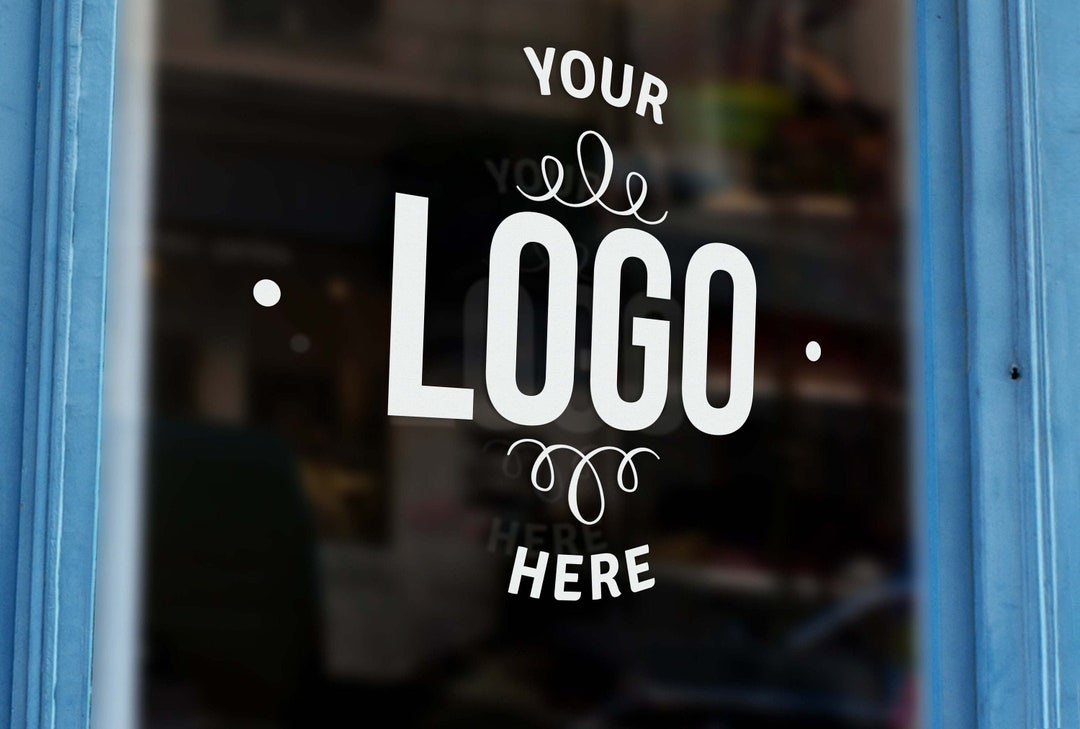 Custom Business Logo Decal, Store Decal, Store Window Decal Logo Custom ...