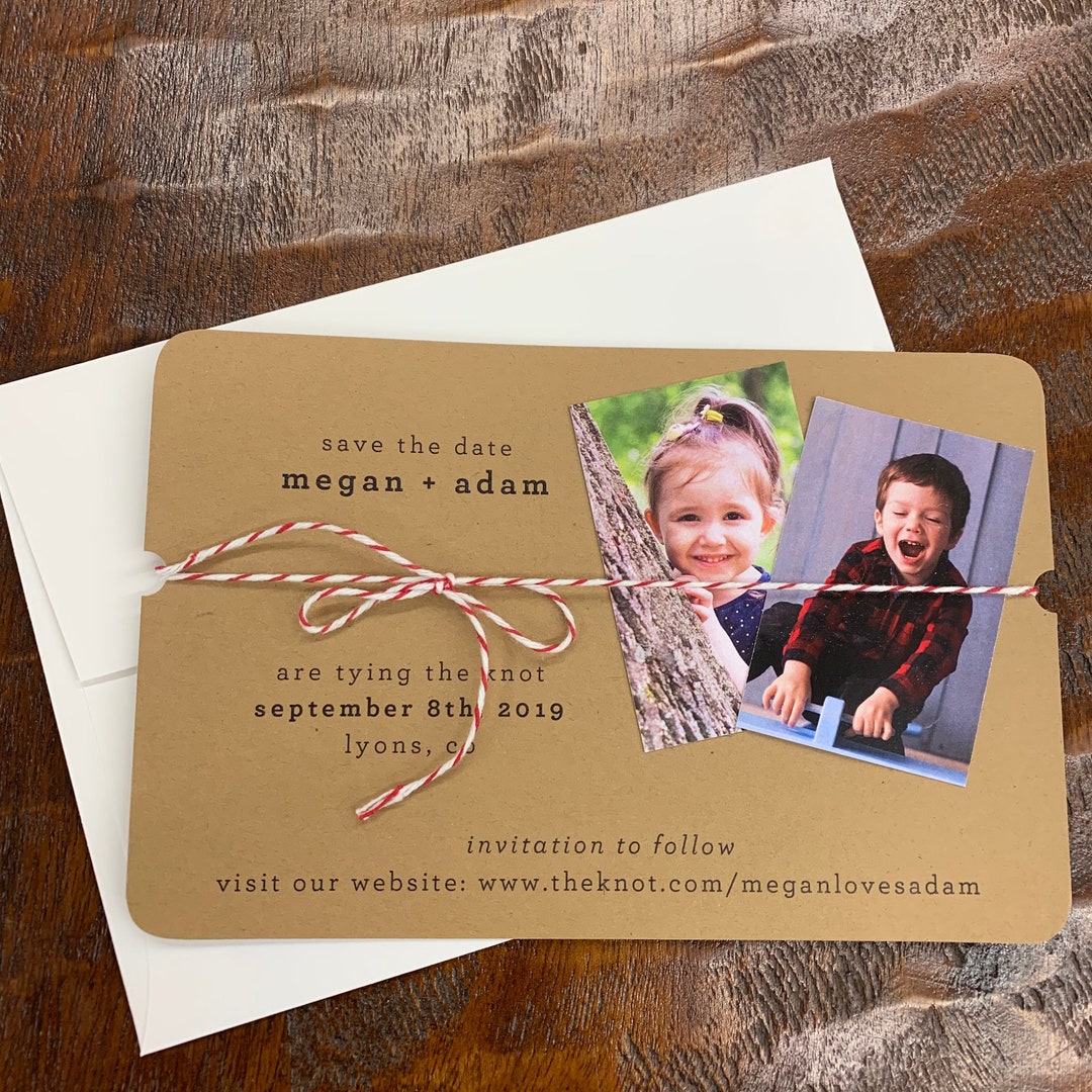 Retro Save the Date, Picture Save the Date, Throwing It Back Save the ...