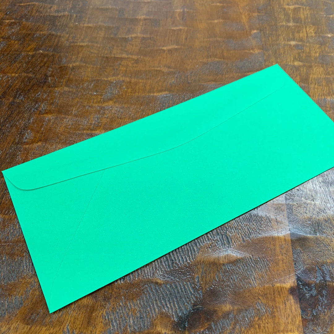 Holiday Green 10 Envelopes Pack of 50 Business Sized Green - Etsy