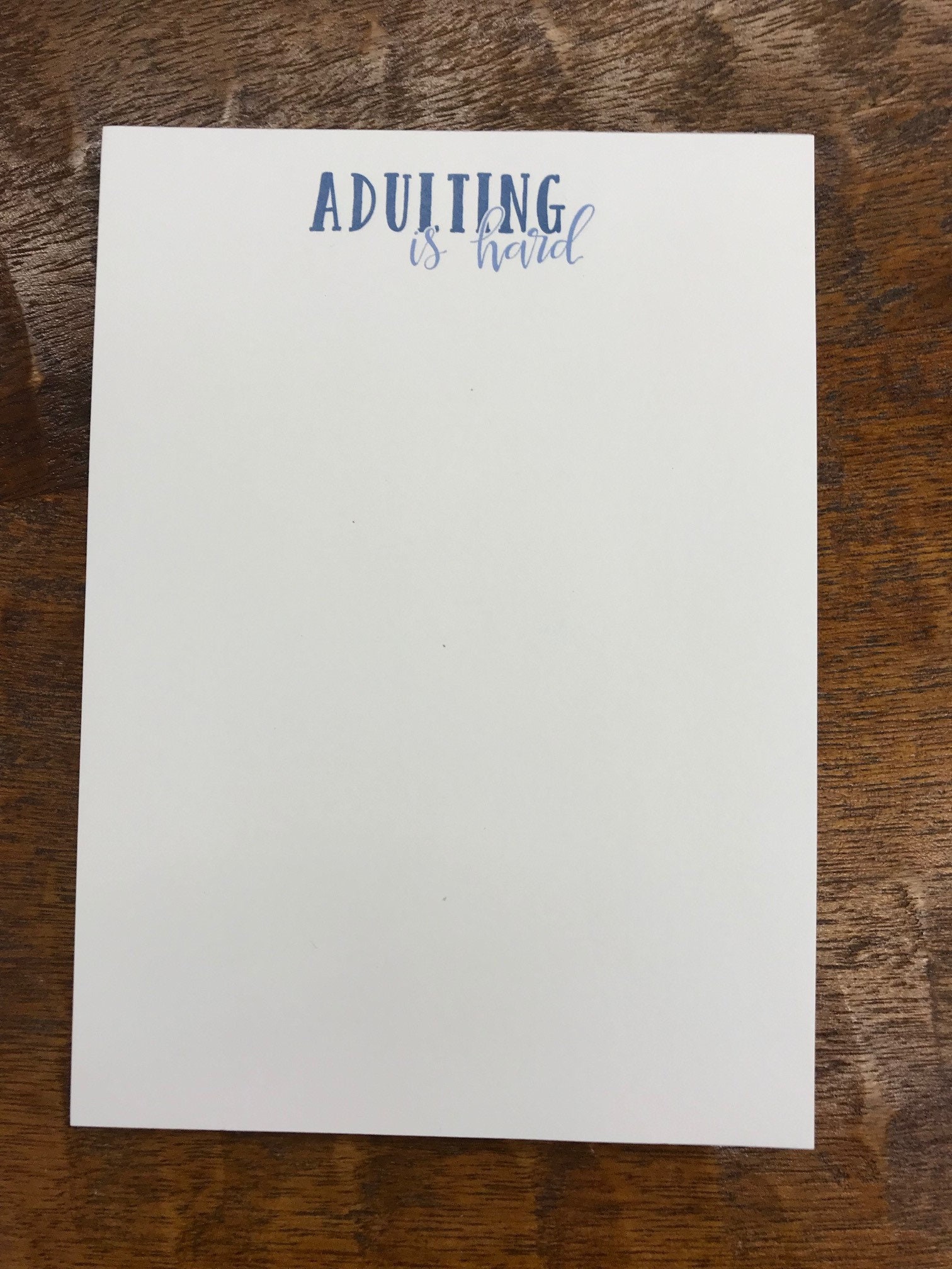 Adulting is Hard Notepad - Etsy