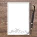 Geometric Mountains Notepad - Etsy