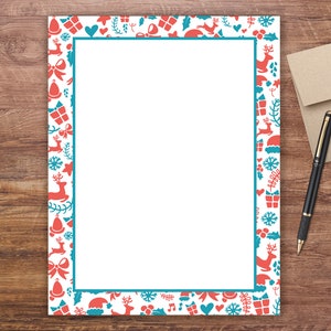 Christmas Fun Holiday Stationery Pack of 50 Sheets - Etsy