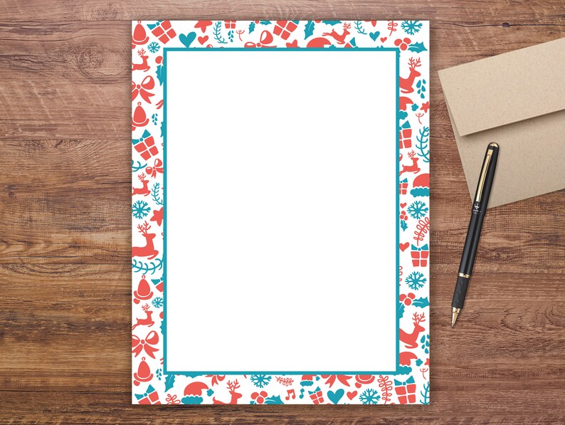 Christmas Fun Holiday Stationery Pack of 50 Sheets - Etsy