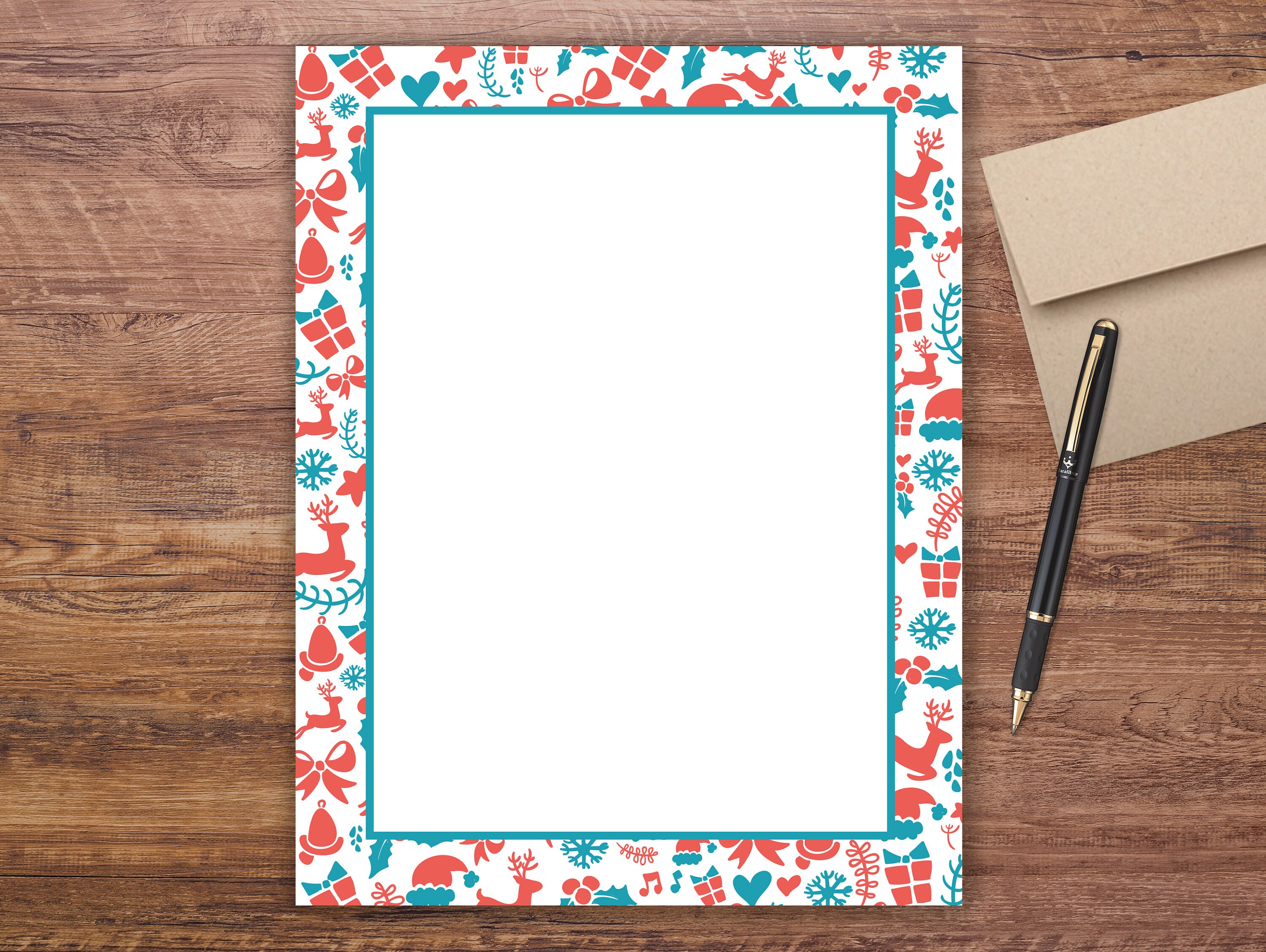 Christmas Fun Holiday Stationery Pack of 50 Sheets - Etsy