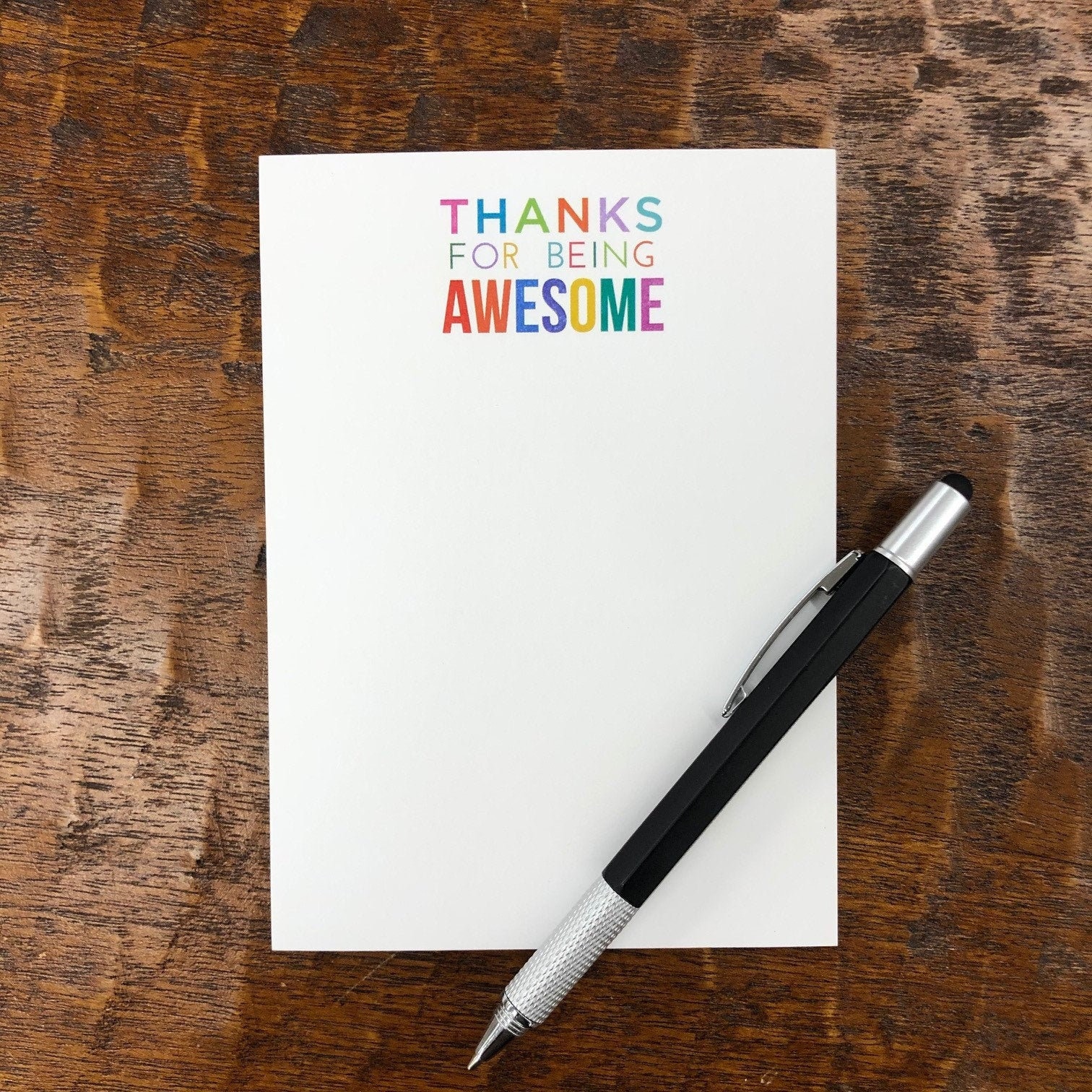 Thanks for Being Awesome Notepad - Etsy