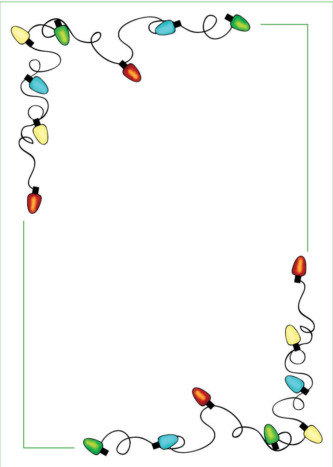 Colorful Holiday Lights Stationery-pack of 50 Sheets - Etsy