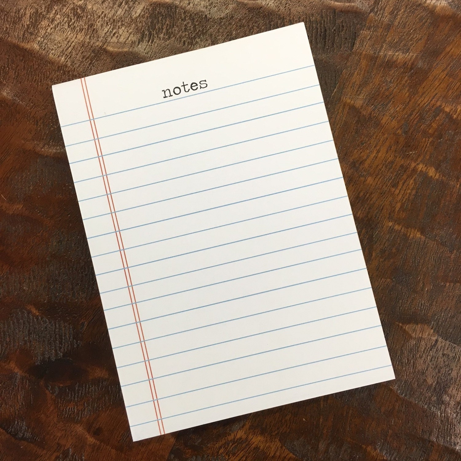 Notebook Paper Notepad - Etsy