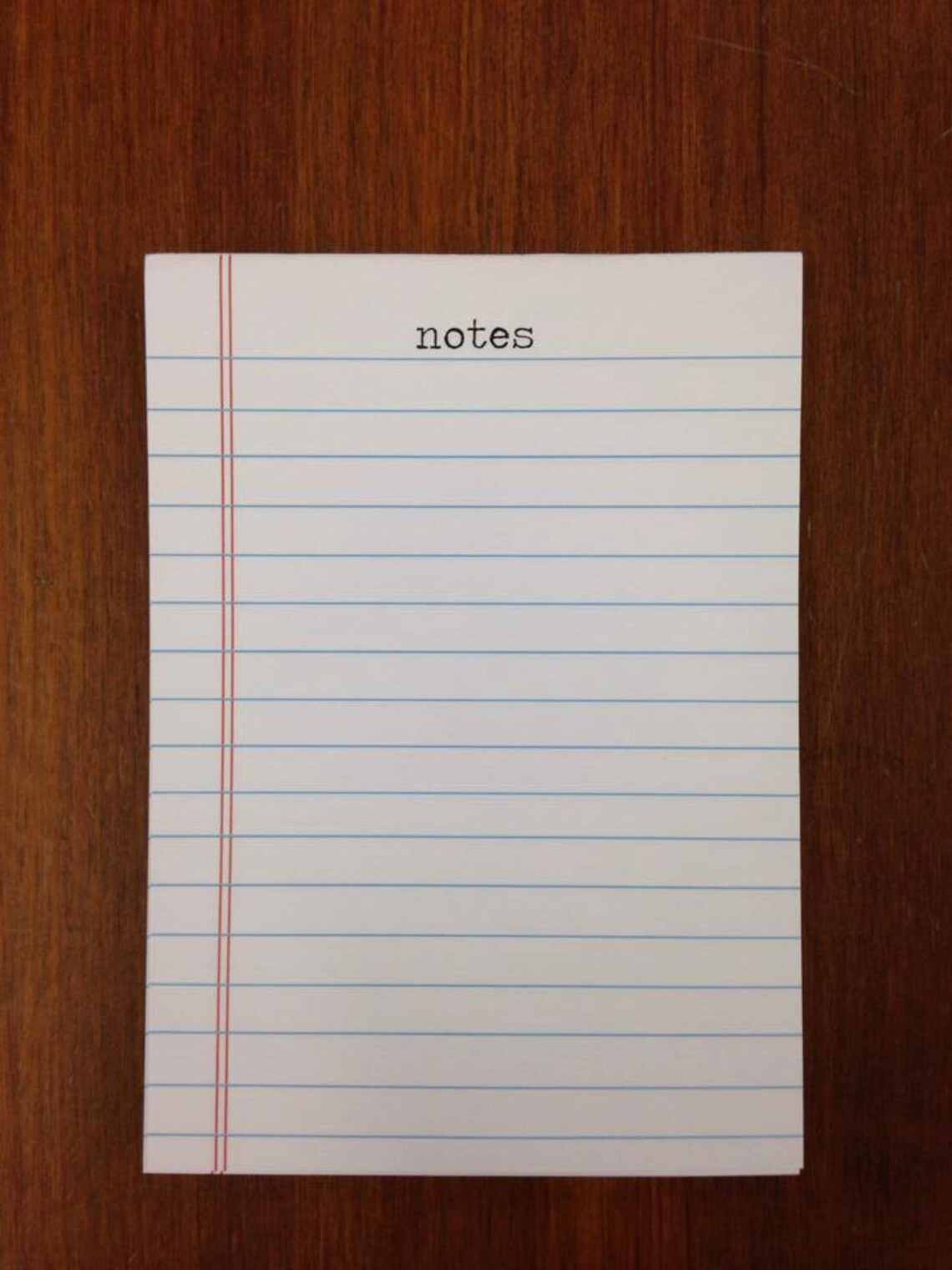 Notebook Paper Notepad - Etsy