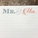 Mr. and Mrs. Notepad - Etsy