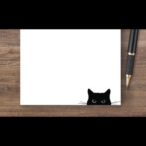 Black Cat Notepad 50 Sheets - Etsy