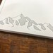 Geometric Mountains Notepad - Etsy