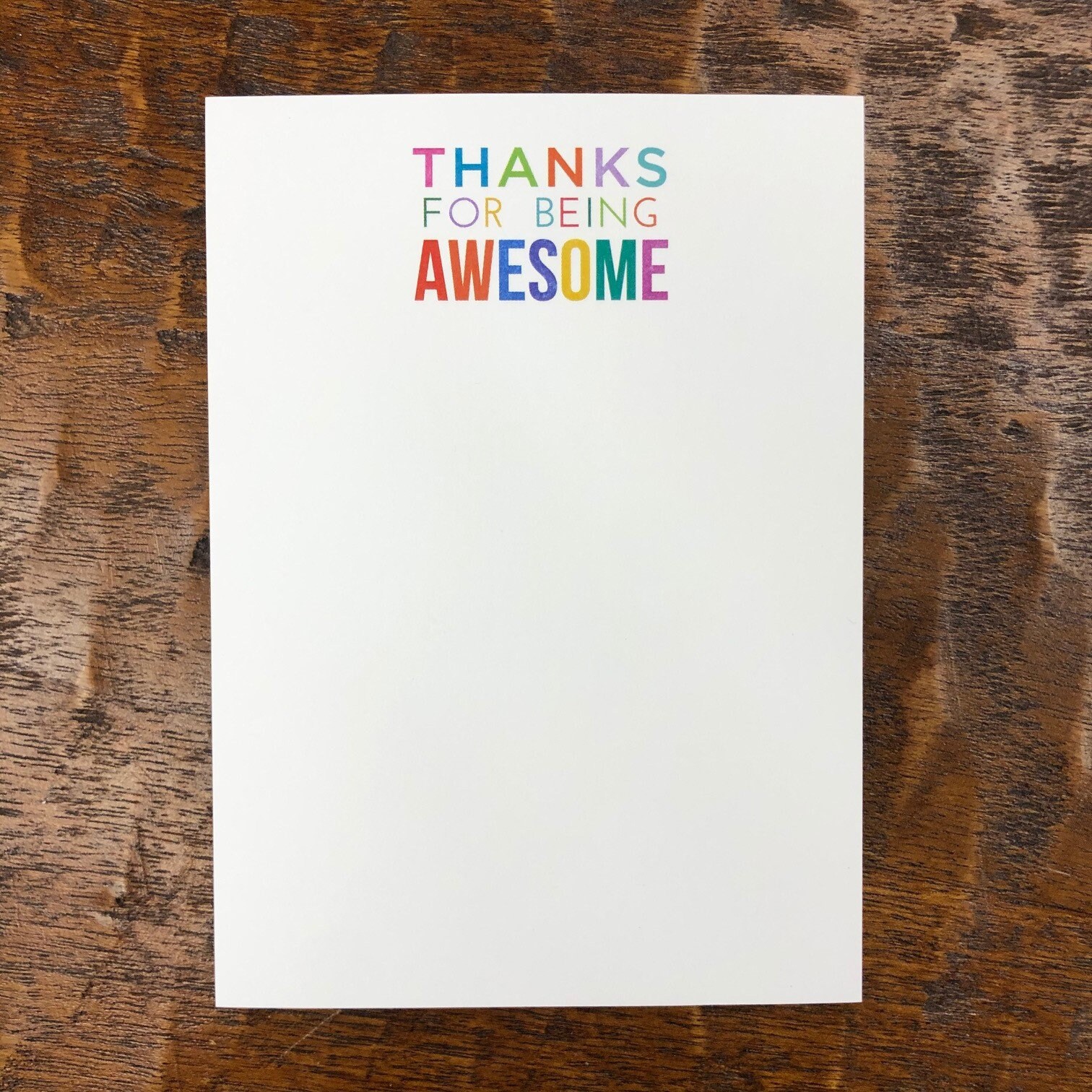 Thanks for Being Awesome Notepad - Etsy