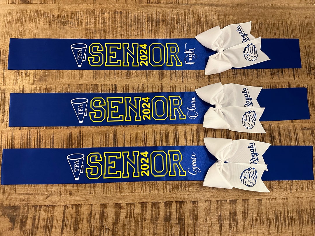 Senior Night Sash With Bow-all SPORTS AVAILABLE -add Details in Notes ...