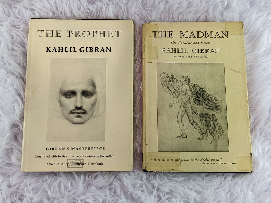 The Prophet the Madman by Kahlil Gibran Two Vintage 60s-70s - Etsy