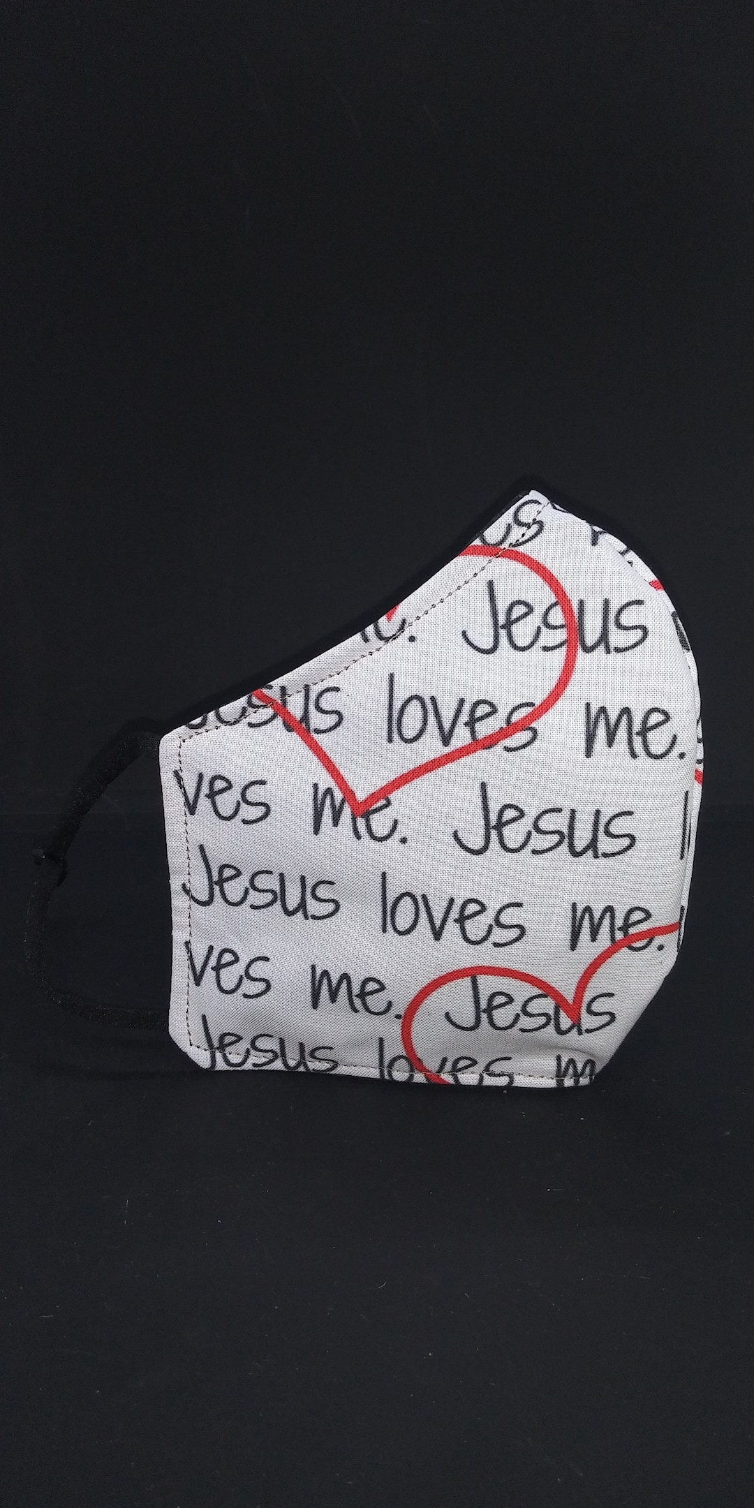 Jesus Loves Facemask - Etsy