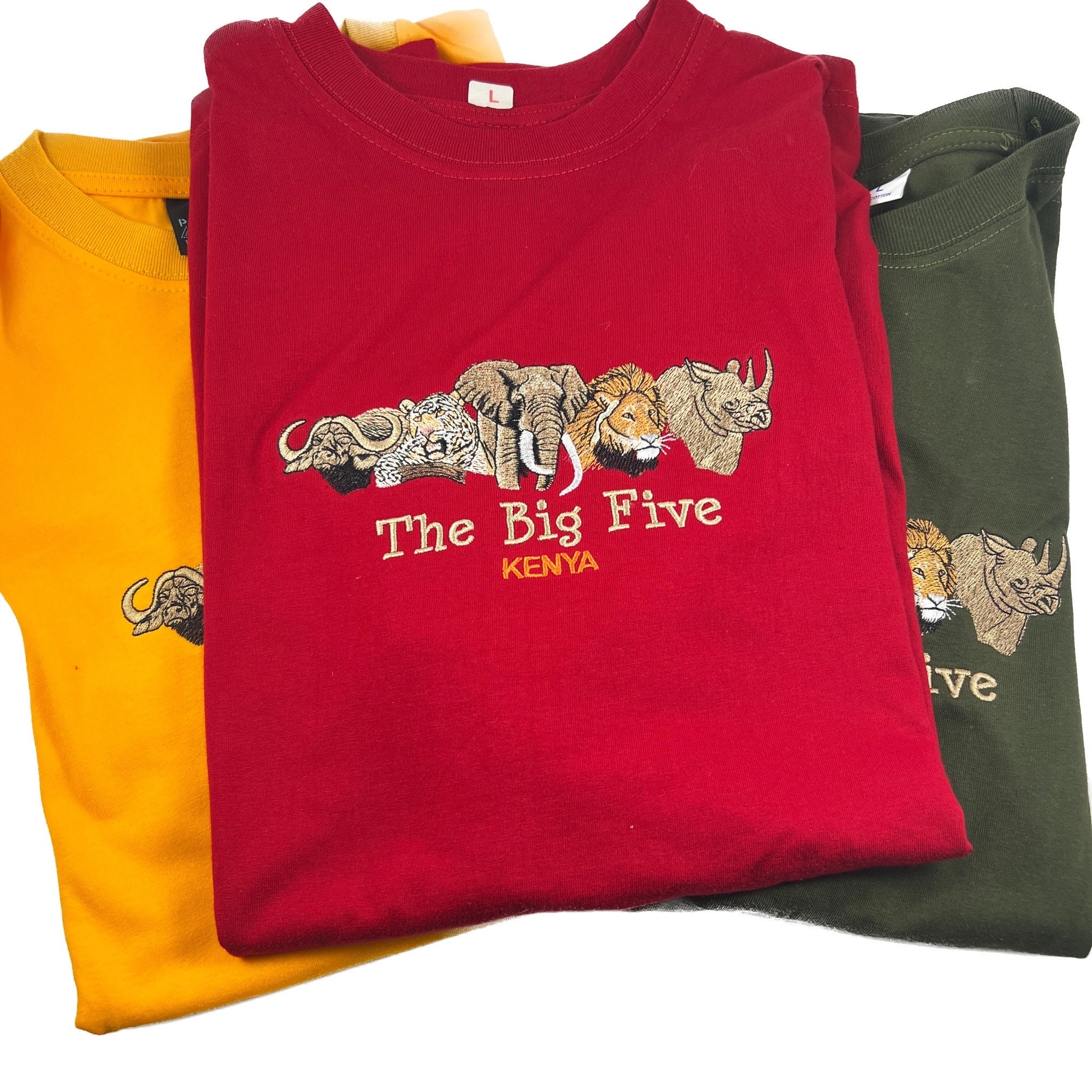 African T-shirts. the Big Five Kenya Large Only Unisex - Etsy