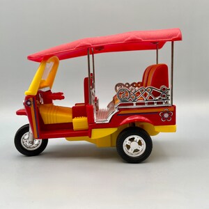 Bright Red and Yellow Tuk Tuk Friction Toy - Etsy