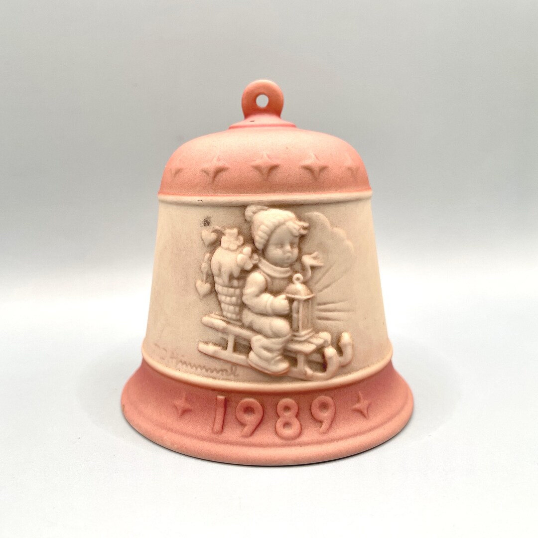 Goebel MJ Hummel Pink Bell Ornament 1988 - Etsy
