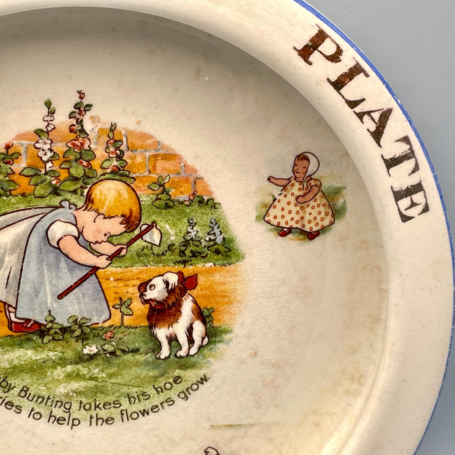 Antique Trenie China Baby Bunting Plate - Etsy
