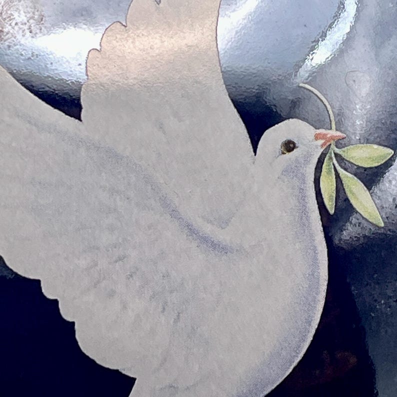 Telaflora Peace Dove Metallic Blue Ball Vase - Etsy