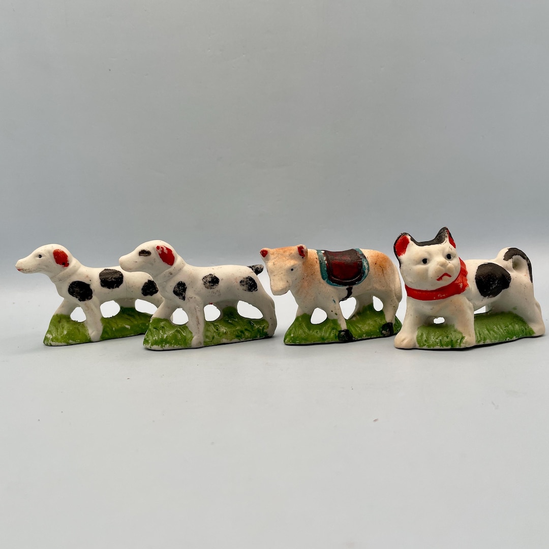 Vintage Porcelain Farm Animal Figurines - Etsy