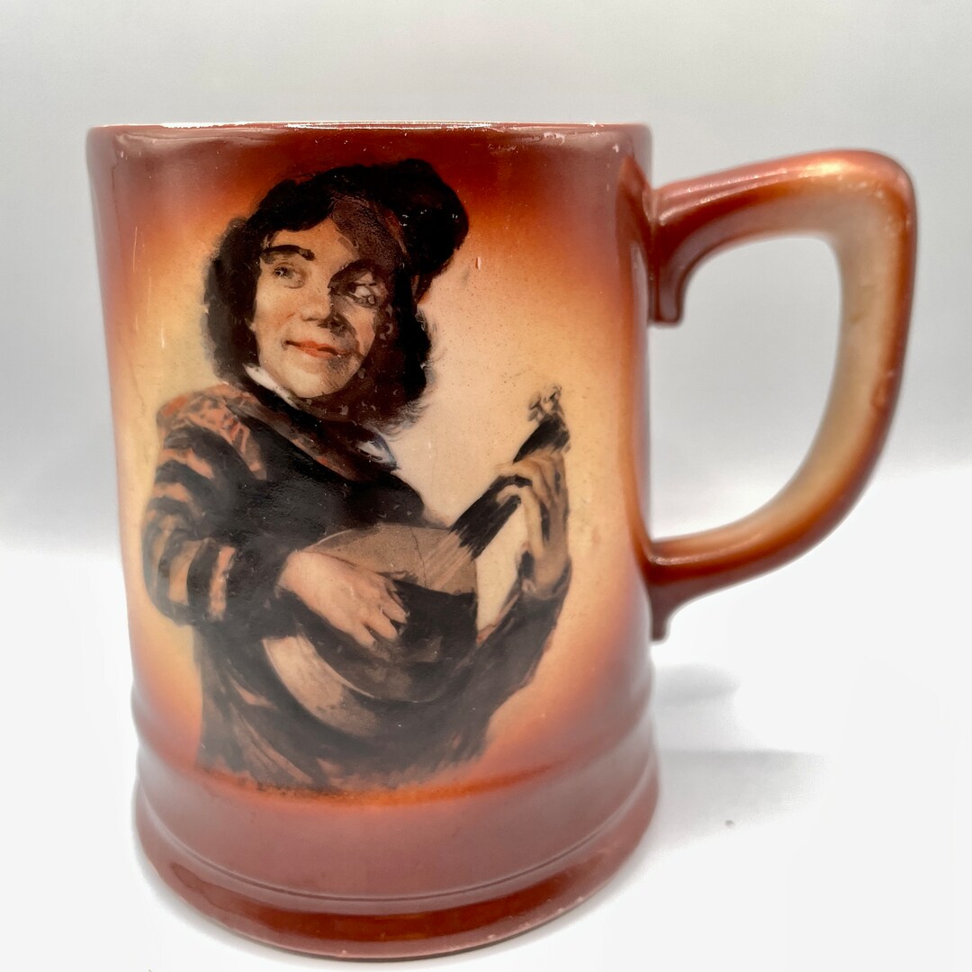 Vintage Lord Nelson Style Minstrel Mug, Brown Porcelain Mug With Lute ...