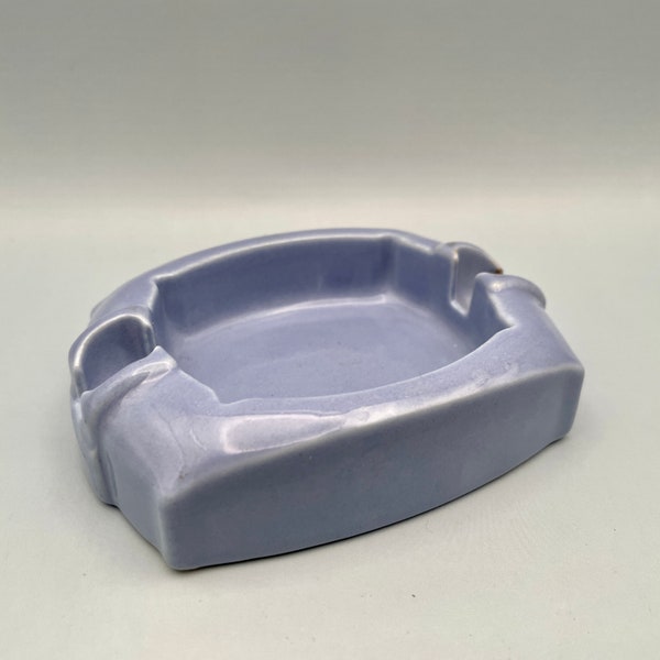 Vintage Blue Ashtray - Etsy