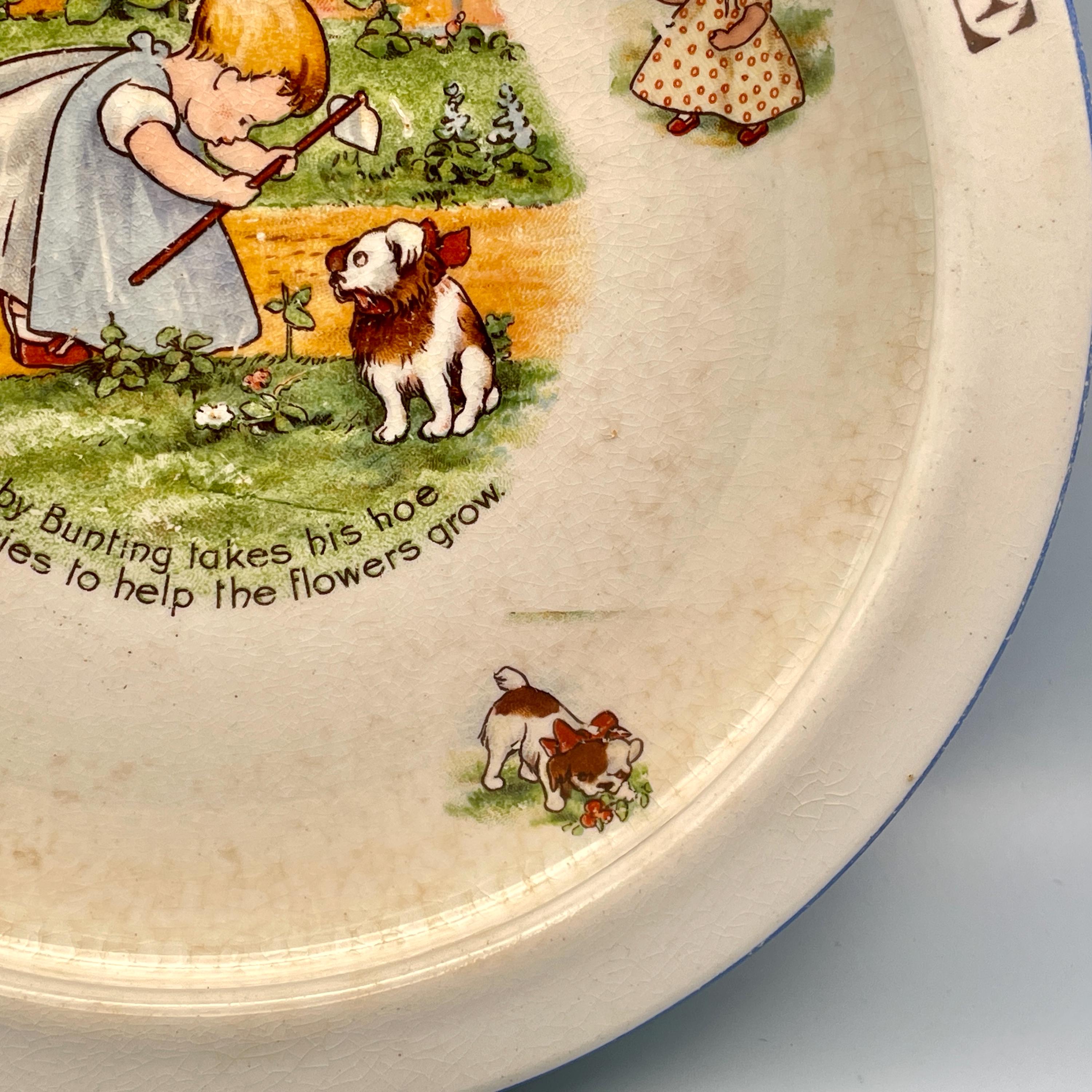 Antique Trenie Baby Bunting Baby's Plate - Etsy