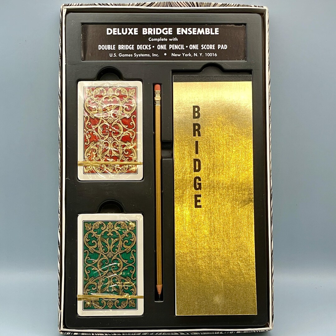 Sealed Fournier Bridge Playing Cards, Score Pad and Pencil - Etsy