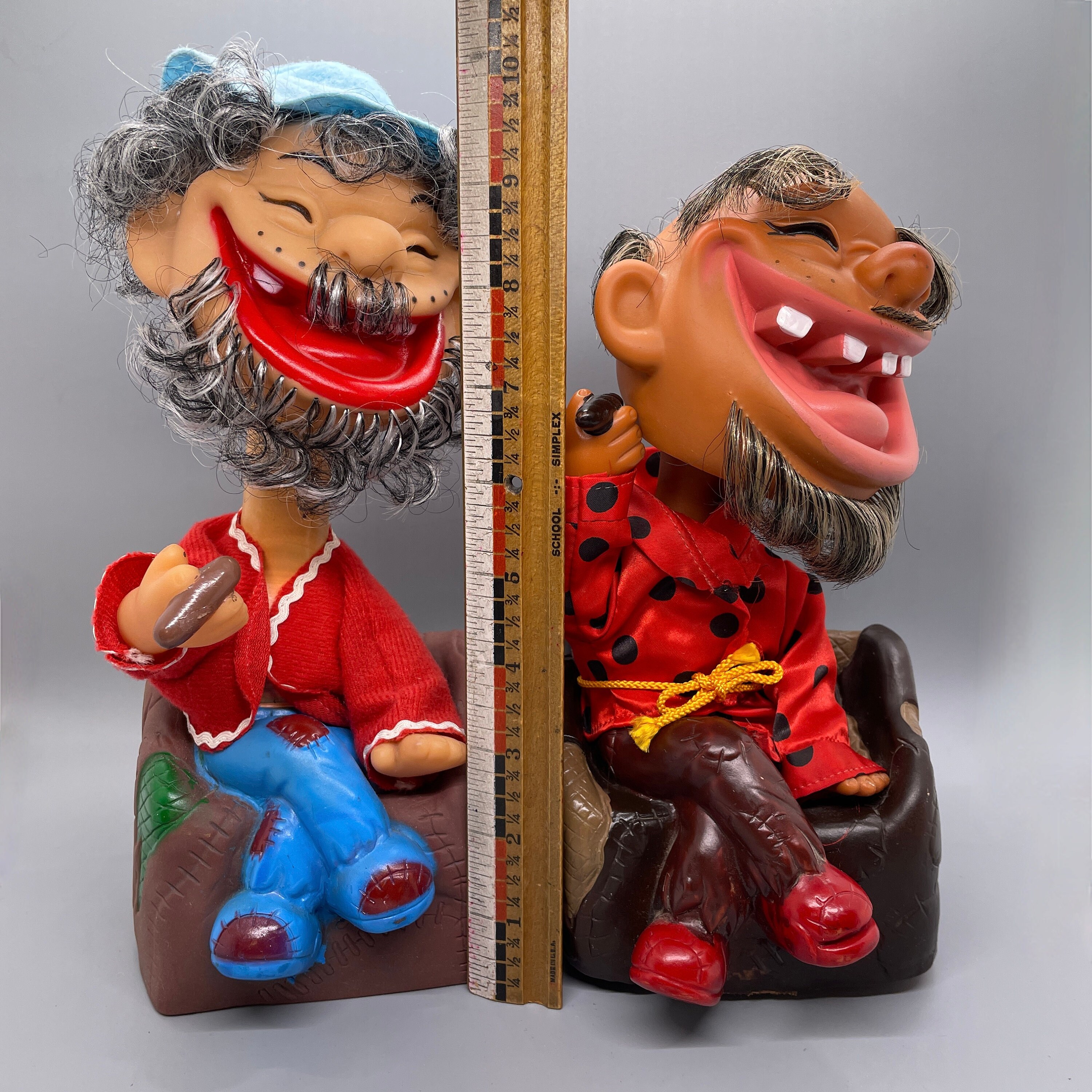 Smoking Man Laughing Bobble Toy Happy Guy Bobblehead Desk Toy - Etsy