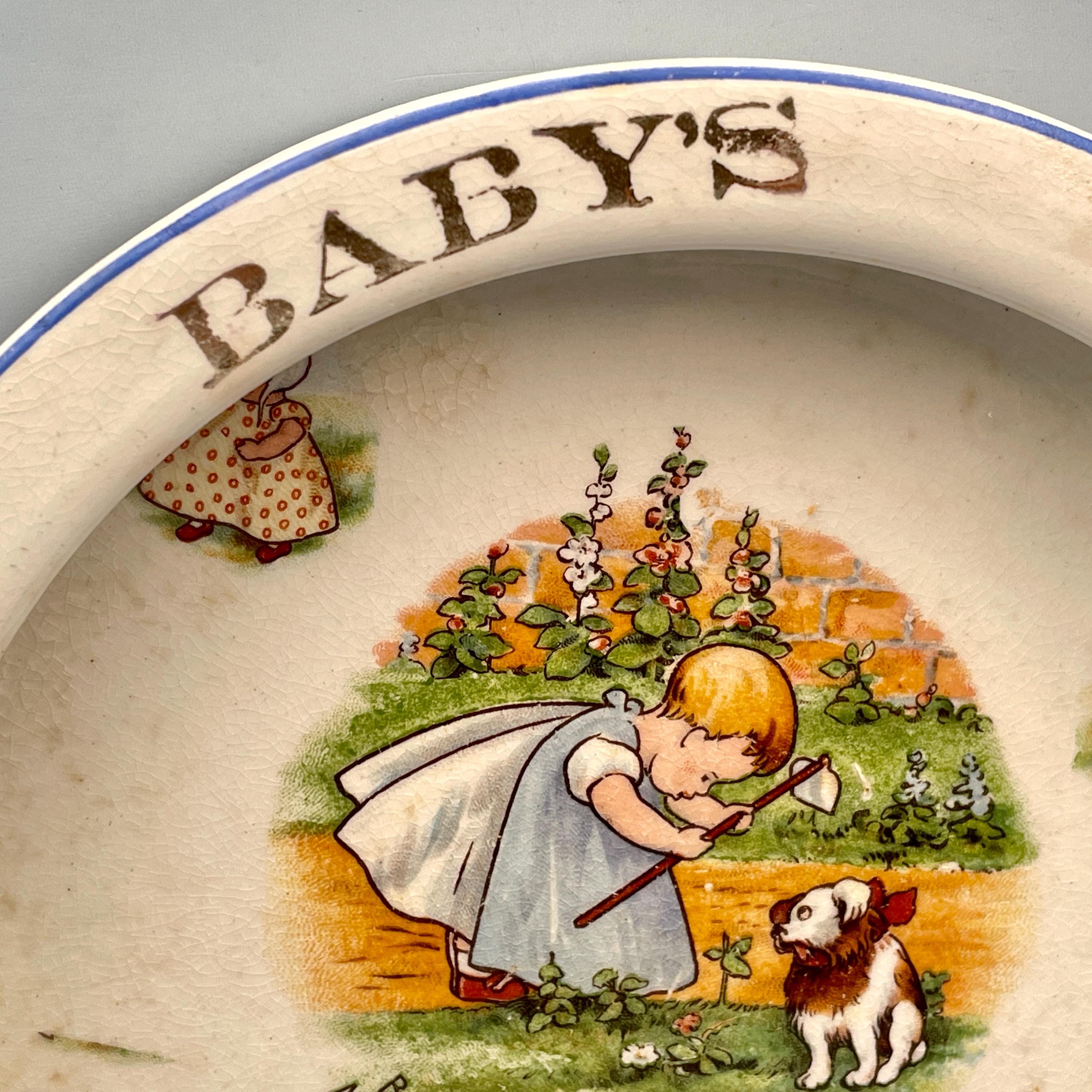 Antique Trenie Baby Bunting Baby's Plate - Etsy