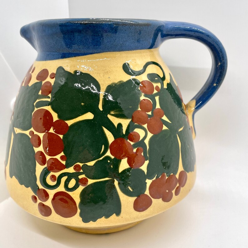 Vintage Erphila Pottery France Pitcher Vase Vintage French | Etsy