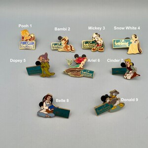 Vintage Walt Disney Collectors Society Push Back Pins, Sold Separately ...