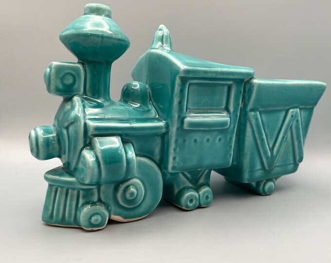 Vintage Ceramic Train Indoor Planter, Decorative Baby Shower Floral ...