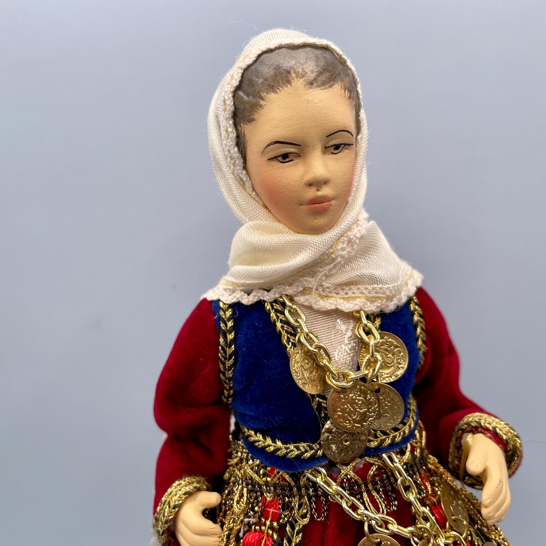 Porcelain Evelt Traditional Greece Costume Doll - Etsy