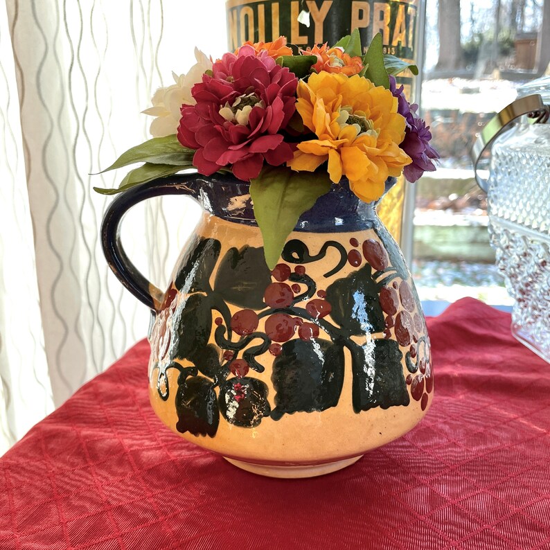 Vintage Erphila Pottery France Pitcher Vase Vintage French | Etsy