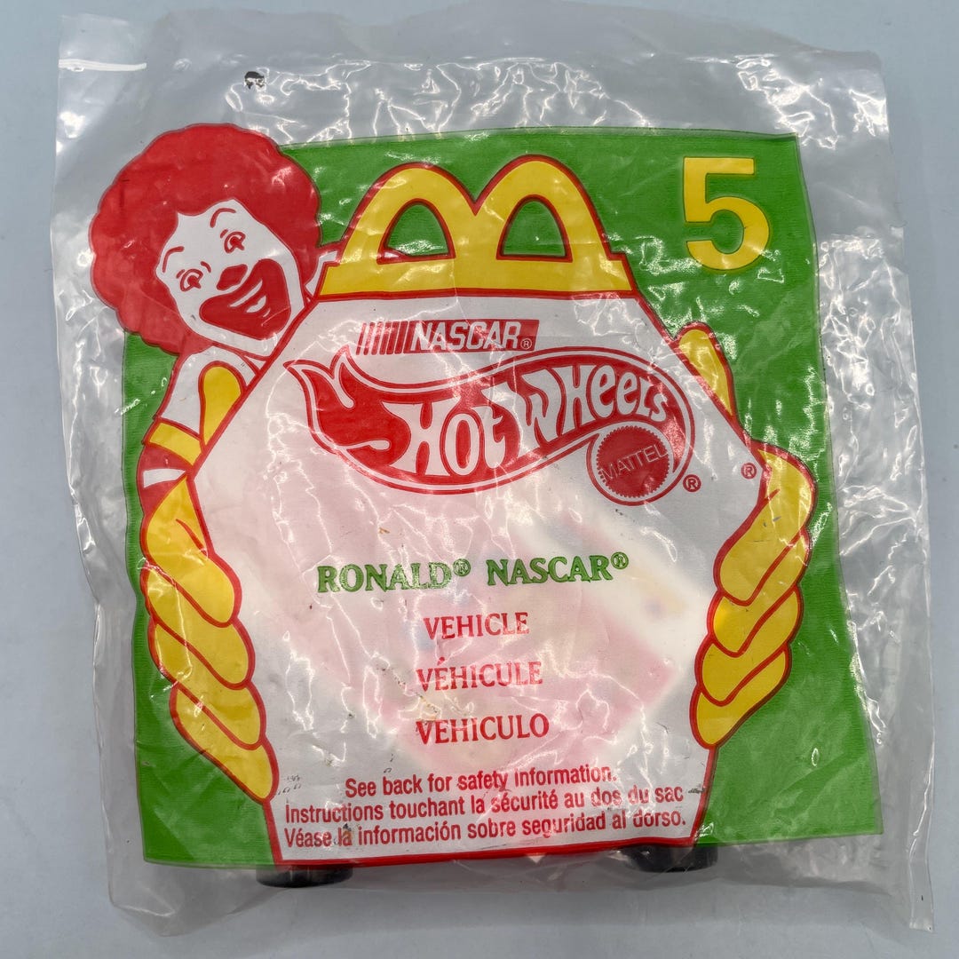 Mcdonalds Ronald Nascar Hot Wheels Car - Etsy