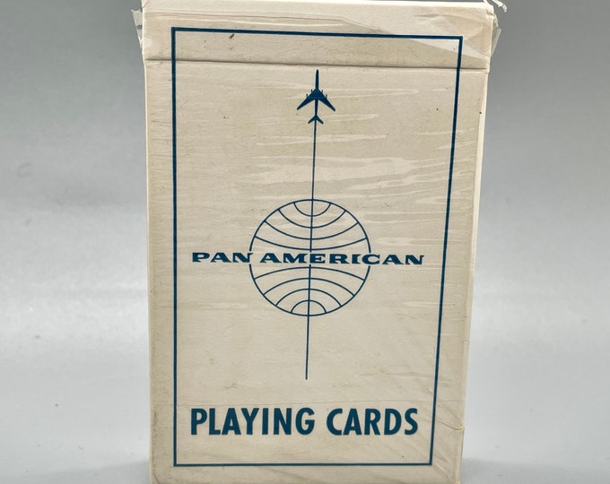 1960s Pan American in Flight Playing Cards, Panam Unused Deck of Cards ...