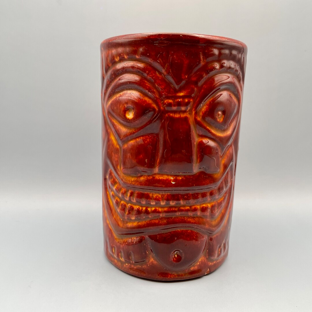 Vintage Trader Vic's Tiki Liki Totem Mug, Tropical Drink Ceramic Mug - Etsy