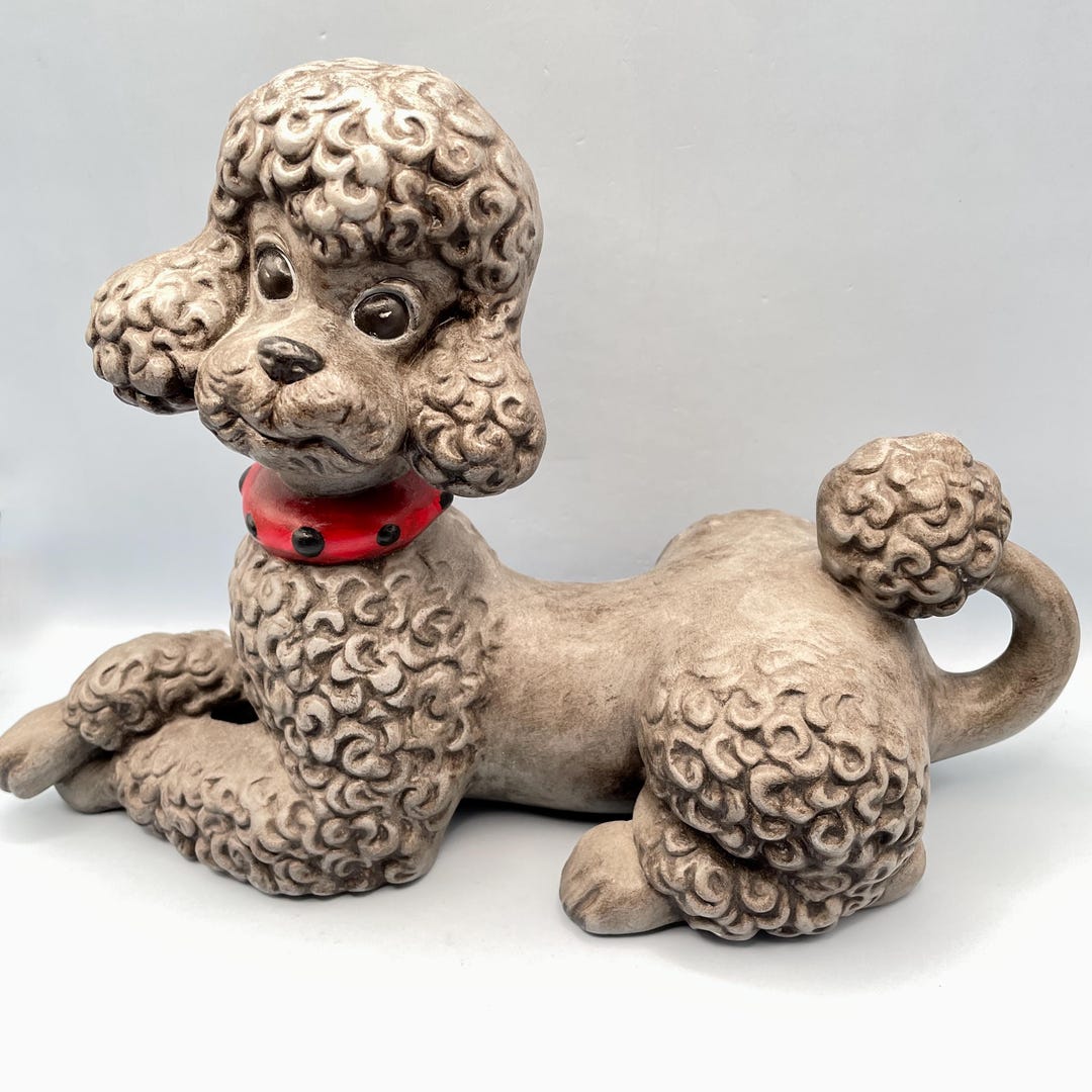 Large Ceramic Glamour Poodle Figurine - Etsy
